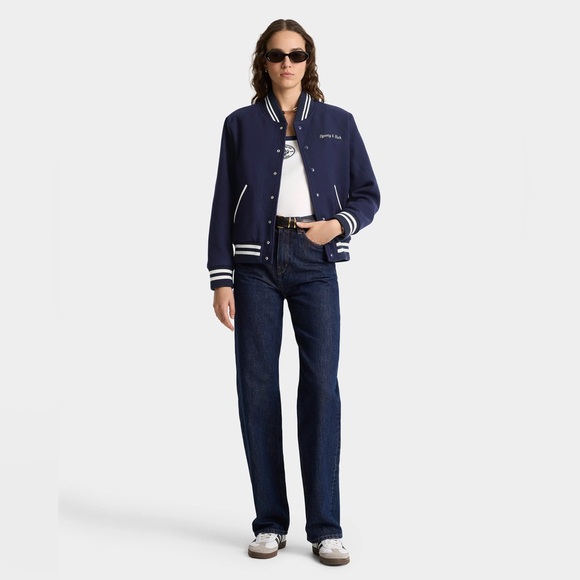 Sporty & Rich | Jackets & Coats | Sporty Rich New York Wool Varsity ...